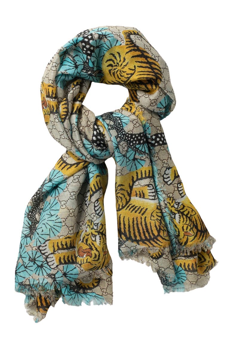 Tiger Logo Monogram Scarf (Women) | Nordstromrack