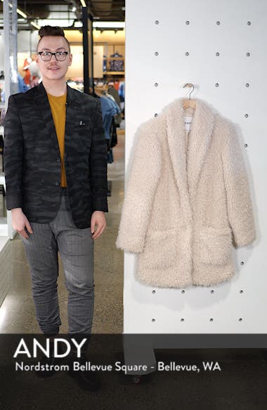 BB Dakota by Steve Madden BB Dakota Faux Fur Mix A Lot Teddy Bear Coat ...