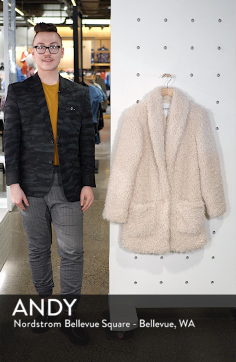 BB Dakota by Steve Madden BB Dakota Faux Fur Mix A Lot Teddy Bear Coat ...