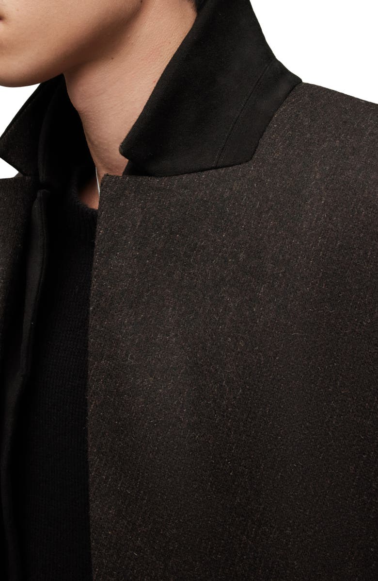 AllSaints Centinel Wool Blend Coat | Nordstromrack