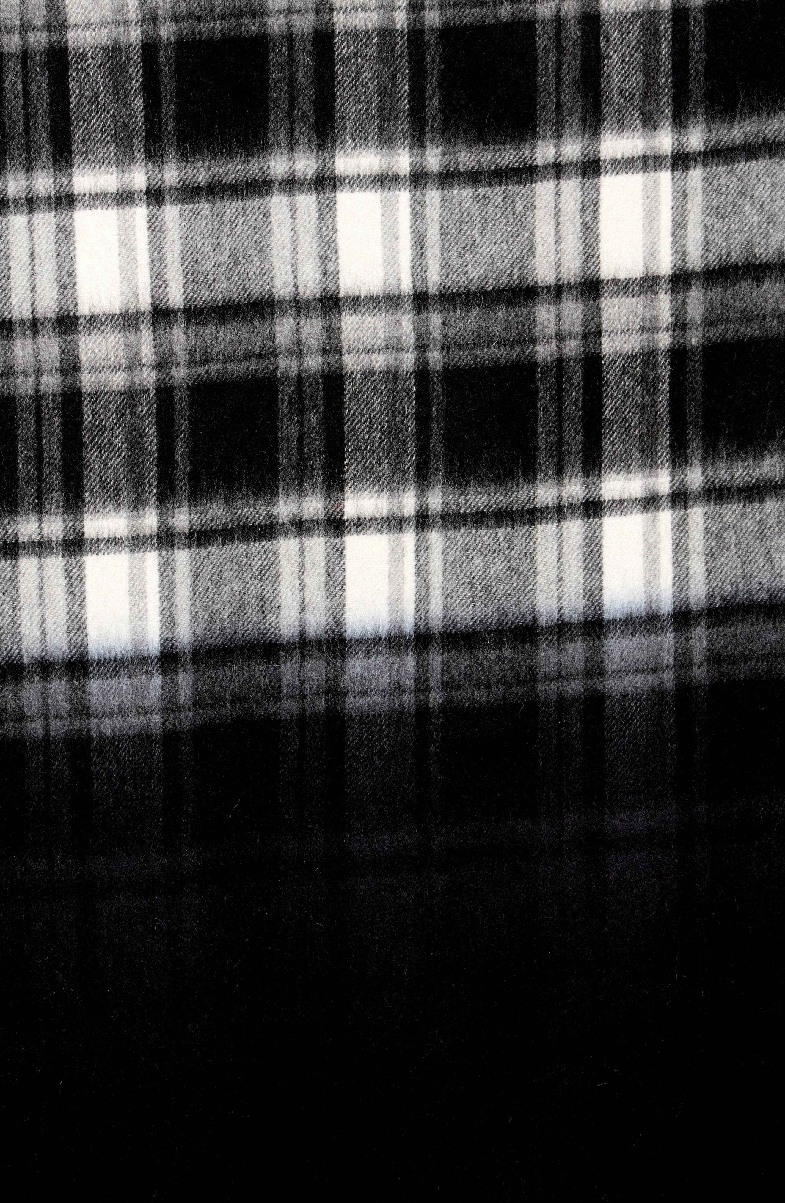 AllSaints Dip Dye Check Wool Scarf | Nordstromrack
