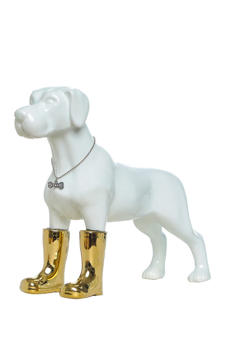 INTERIOR ILLUSIONS Dog with Gold Boots Bank | Nordstromrack