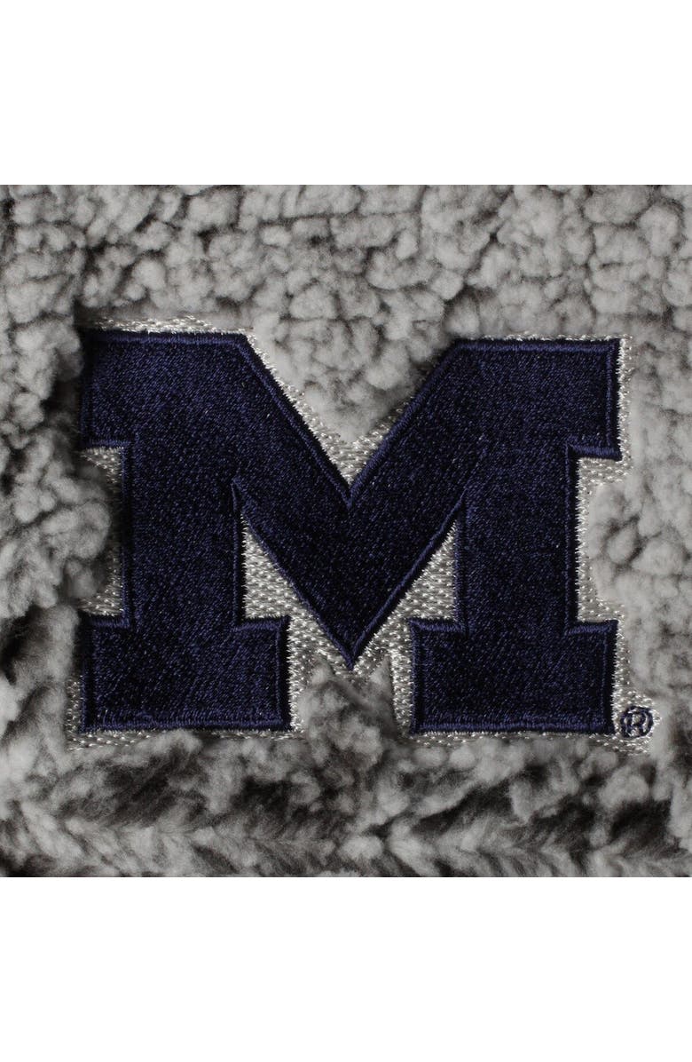BOXERCRAFT Women's Gray Michigan Wolverines Sherpa Super Soft Quarter ...