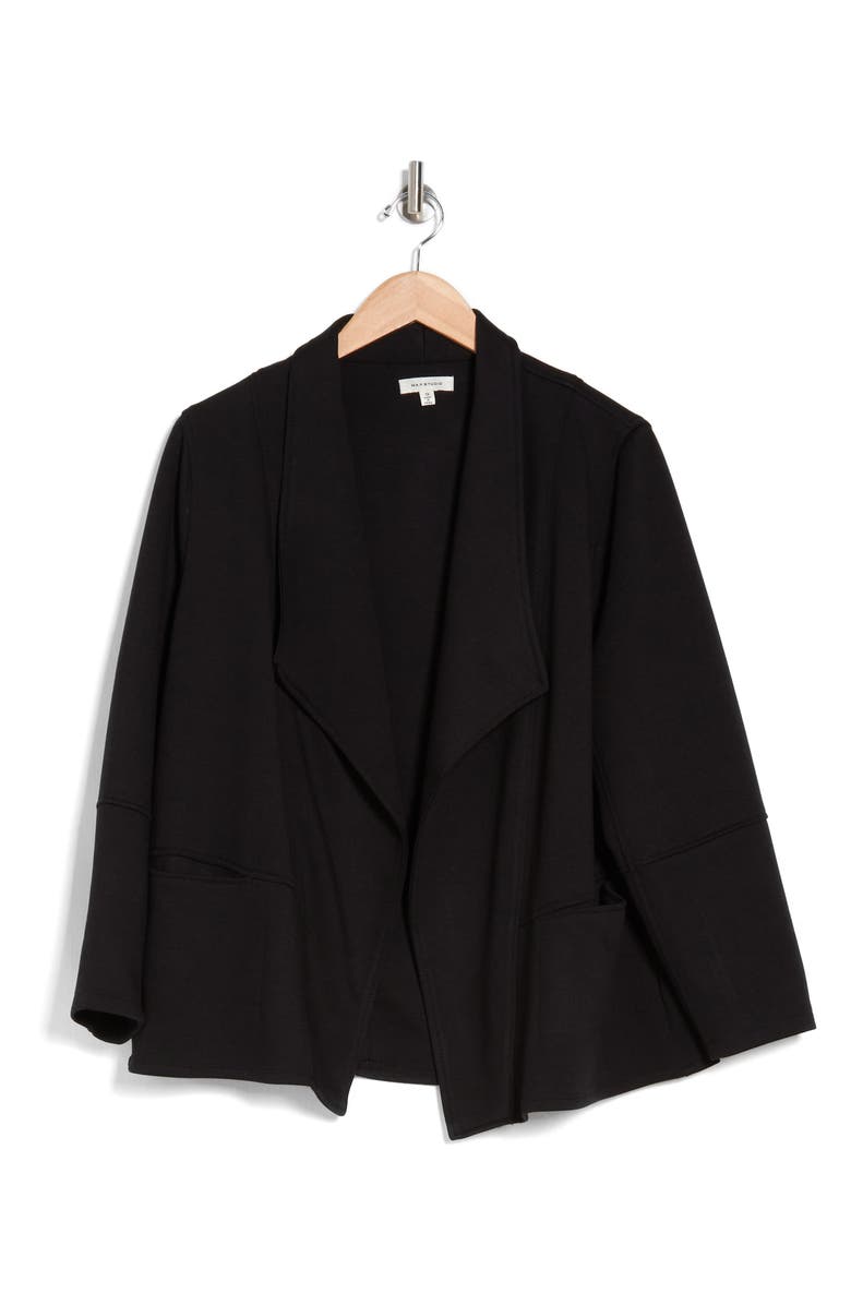 MAX STUDIO Drape Collar Scuba Jacket | Nordstromrack