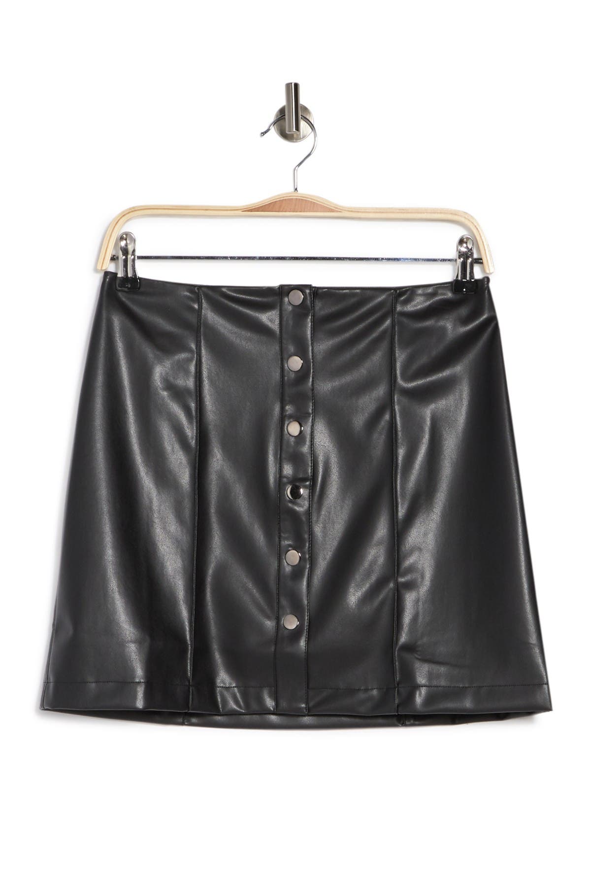 Piper A-Line Pintuck Snap Front Skirt (Women) | Nordstromrack