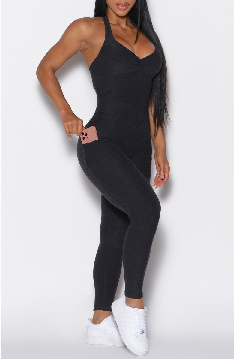 Bombshell Sportswear Backless Pocket Bodysuit Short | Nordstrom