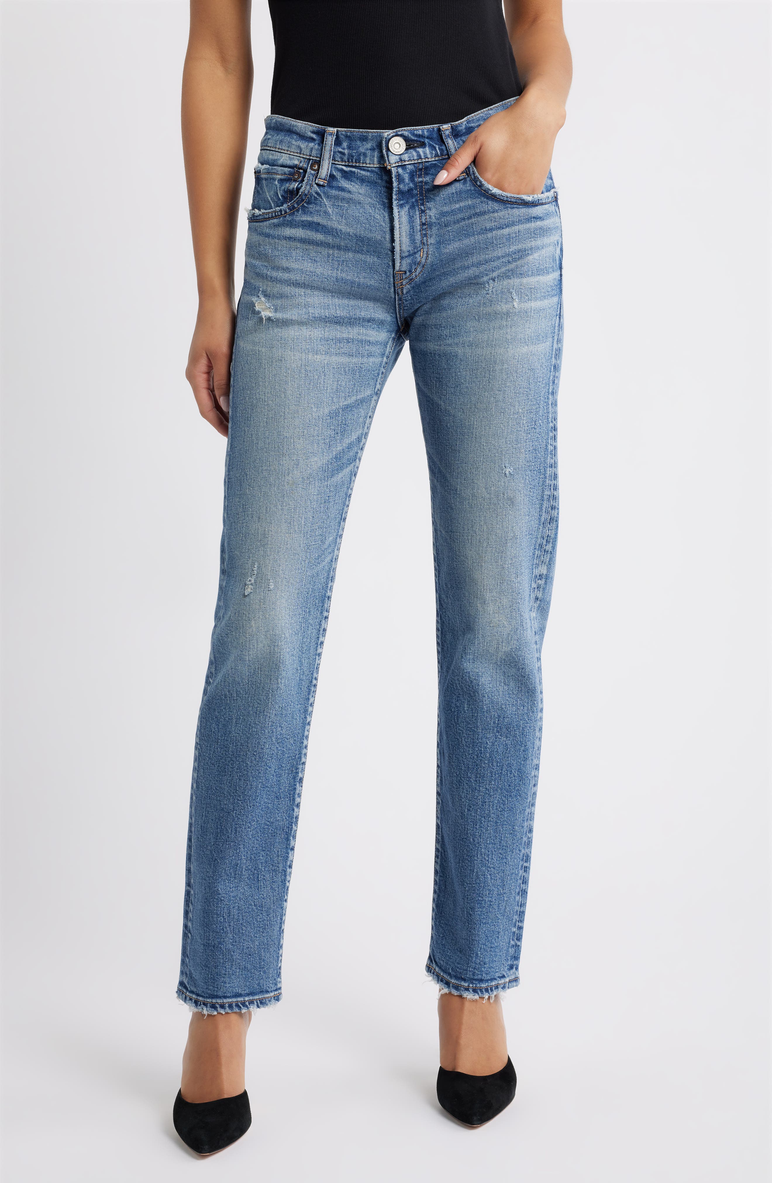 MOUSSY VINTAGE Linden Slim Straight Leg Jeans | Nordstrom