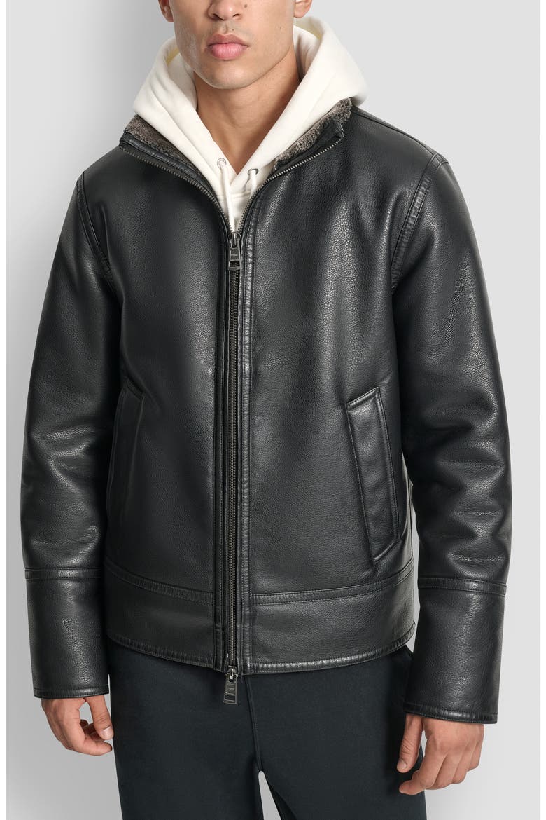 Faux Fur Lined Pebble Jacket (Men) | Nordstromrack