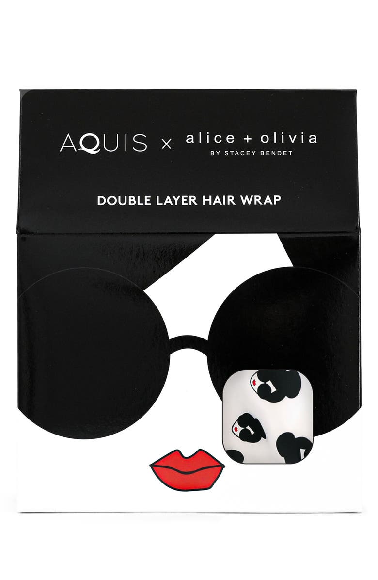 AQUIS x Alice + Olivia StaceFace Rapid Dry Double Layer Hair Wrap Towel ...