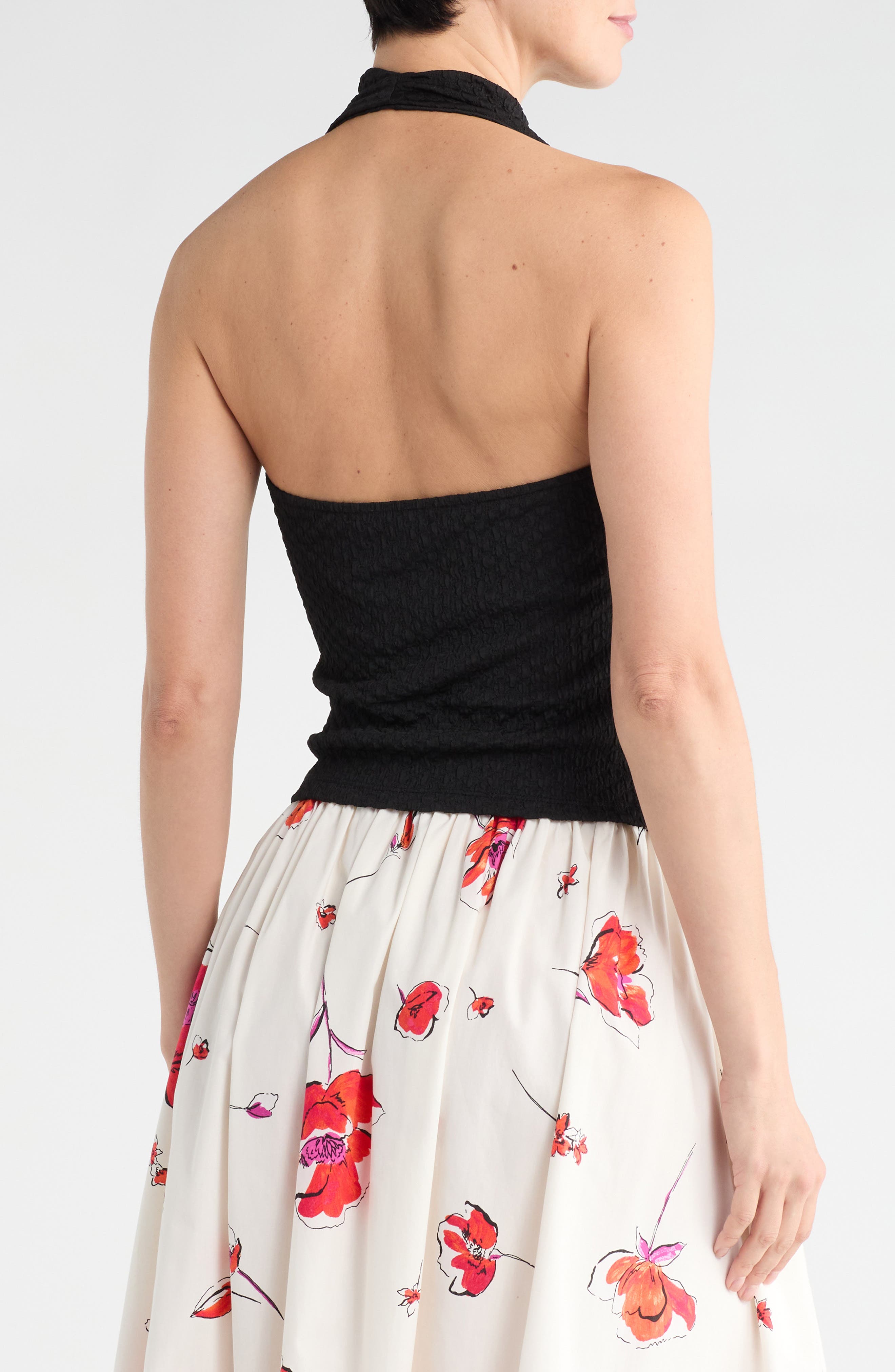 Renee C Texture Knit Halter Top | Nordstromrack