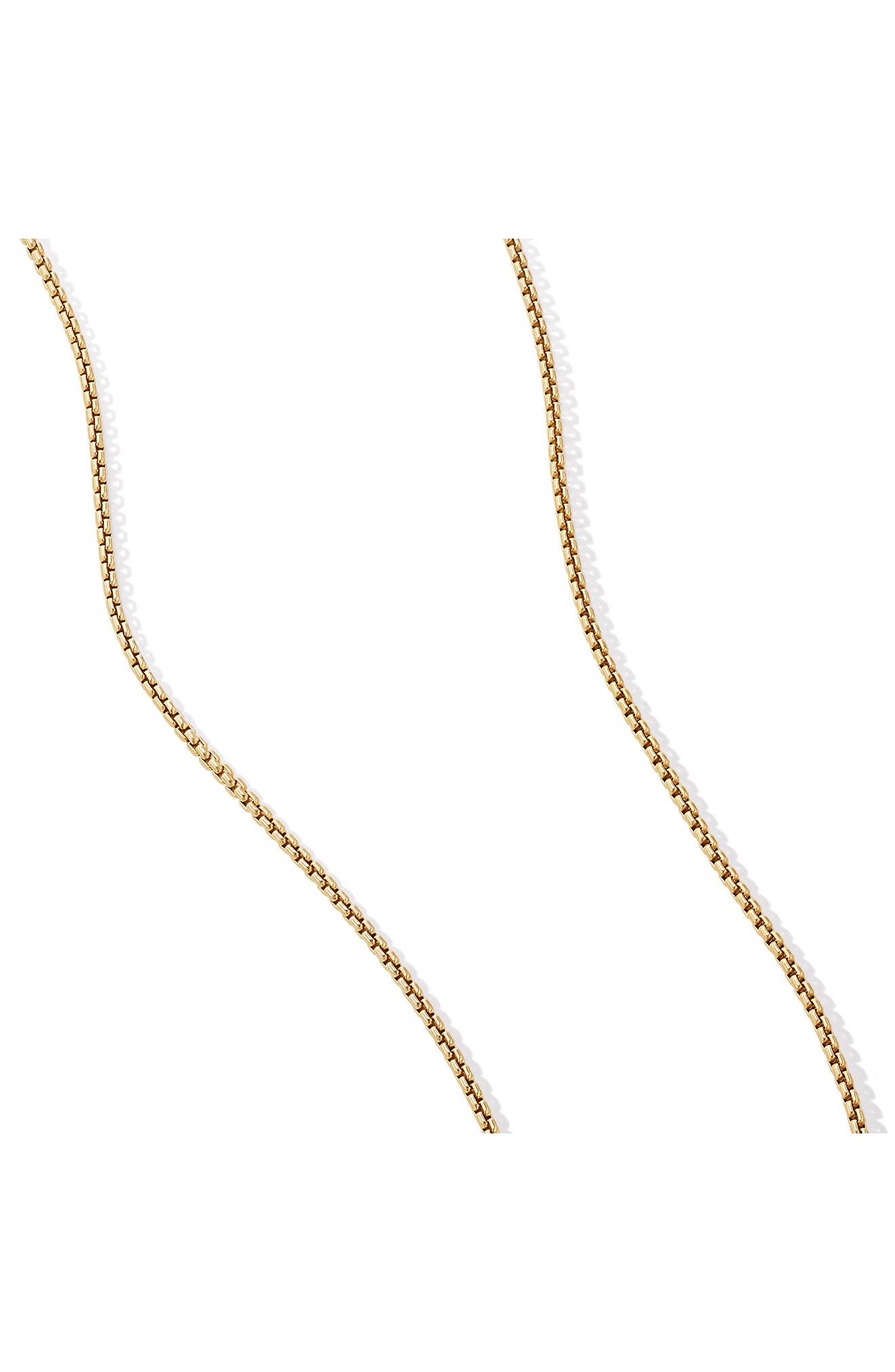 David Yurman Box Chain Necklace in 18K Gold, 1mm | Nordstrom
