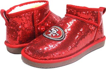 CUCE Women's Cuce Red San Francisco 49ers Sequin Ankle Boots | Nordstrom