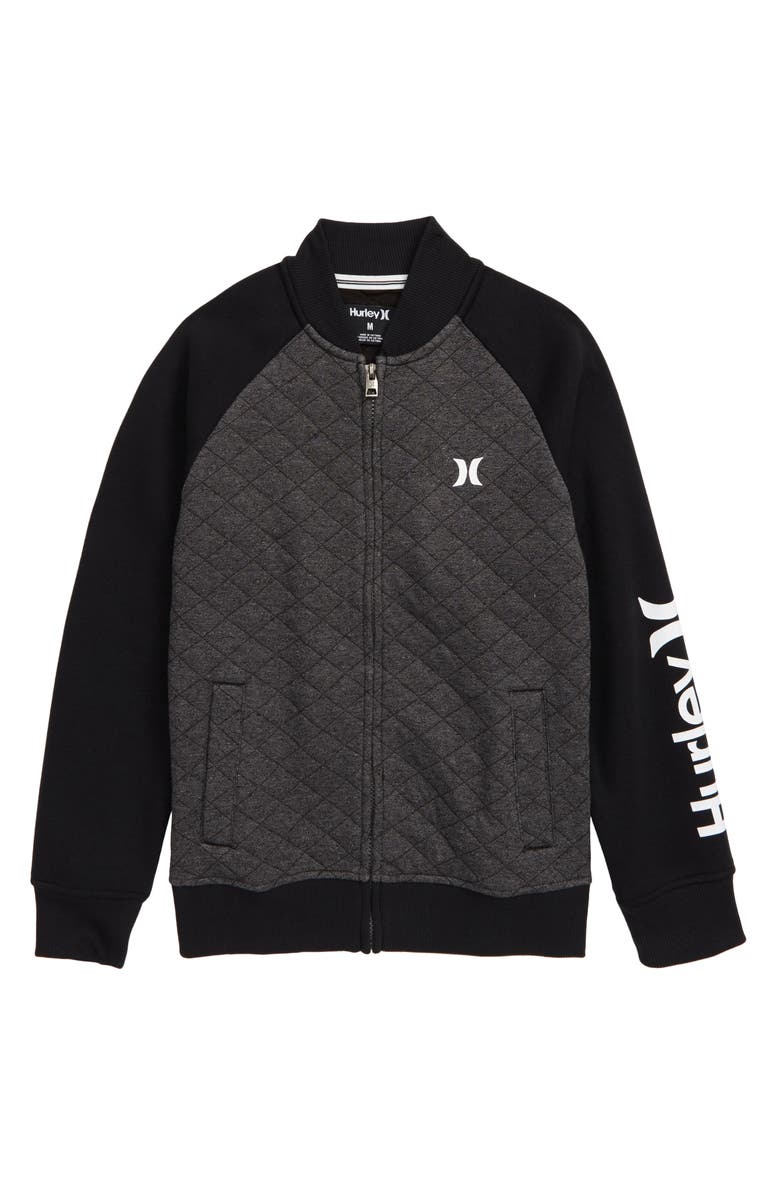 Hurley Quilted Fleece Varsity Jacket | Nordstrom