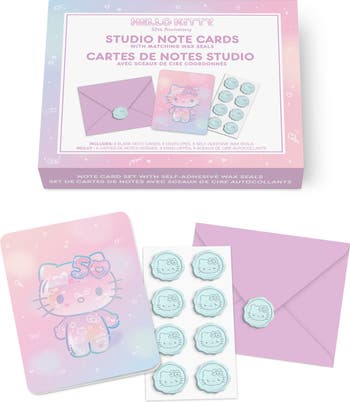 Studio OH! Hello Kitty 50th Anniversary Note Card & Wax Seal Set ...