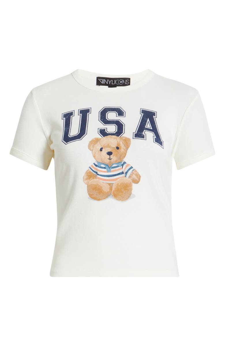 Vinyl Icons USA Teddy Graphic Baby Tee | Nordstromrack