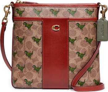 COACH Rexy Signature Coated Canvas & Leather Crossbody Bag | Nordstrom
