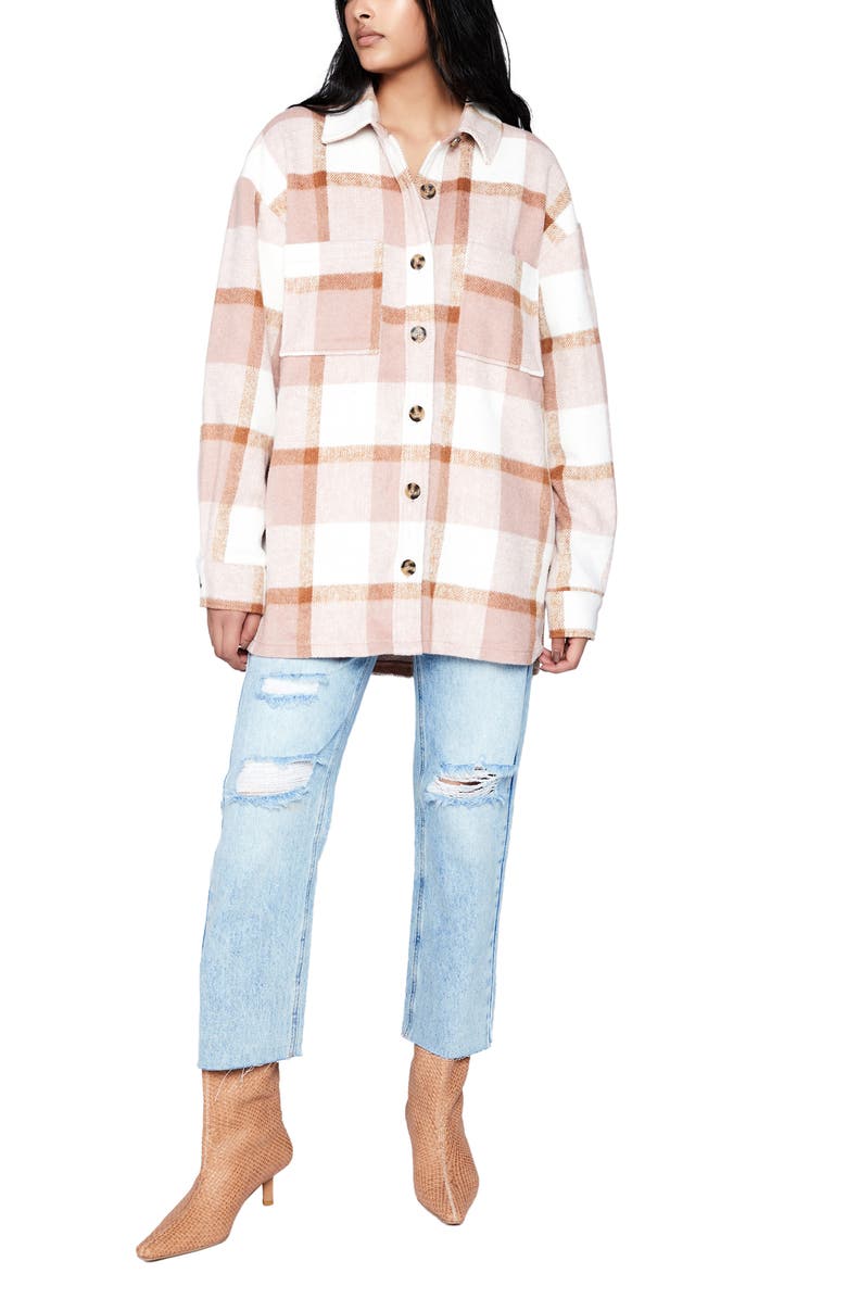 Bardot Talia Plaid Shacket | Nordstrom
