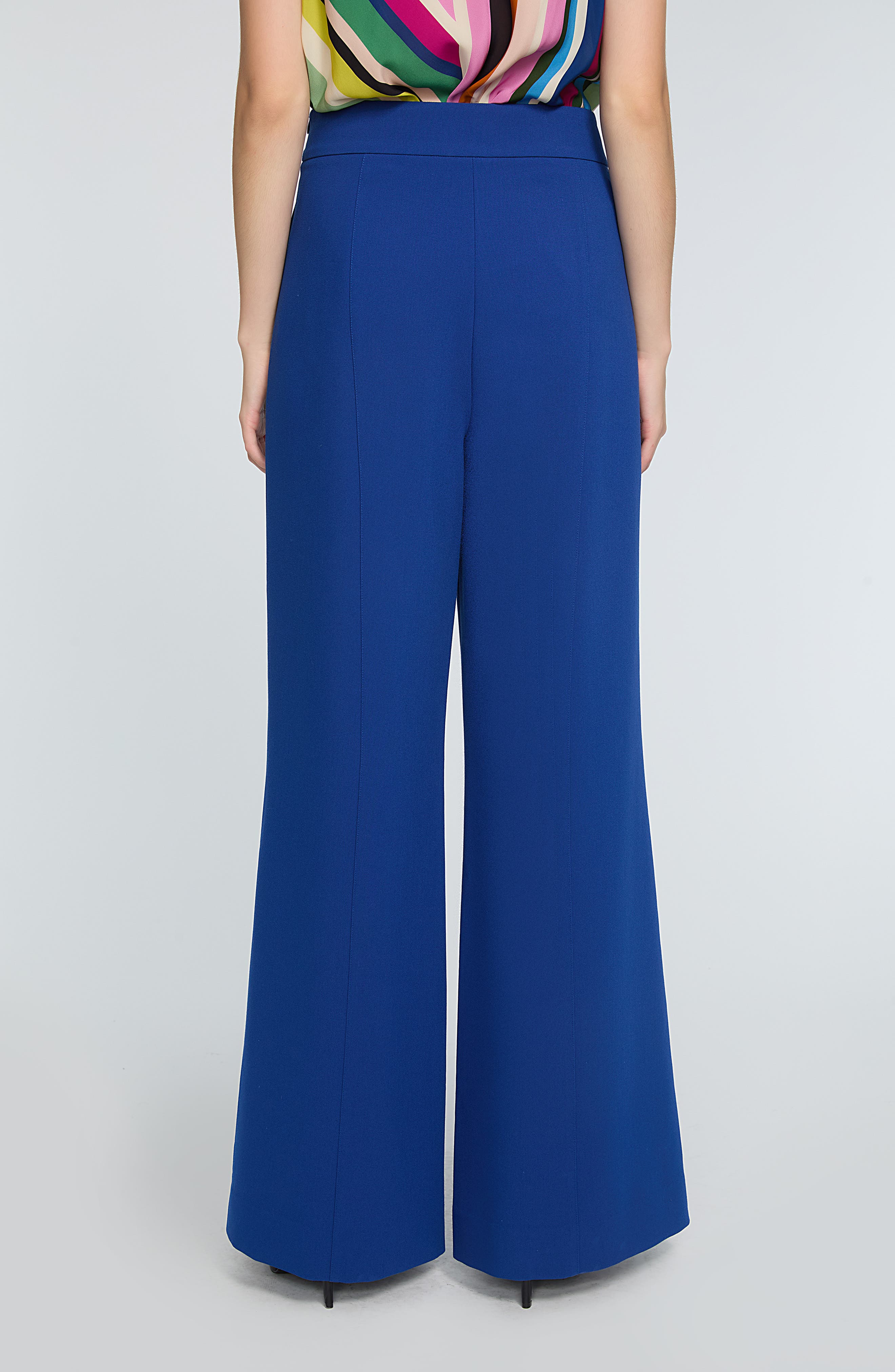 Elie Tahari The Inez Buckle Detail Wide Leg Pants | Nordstrom