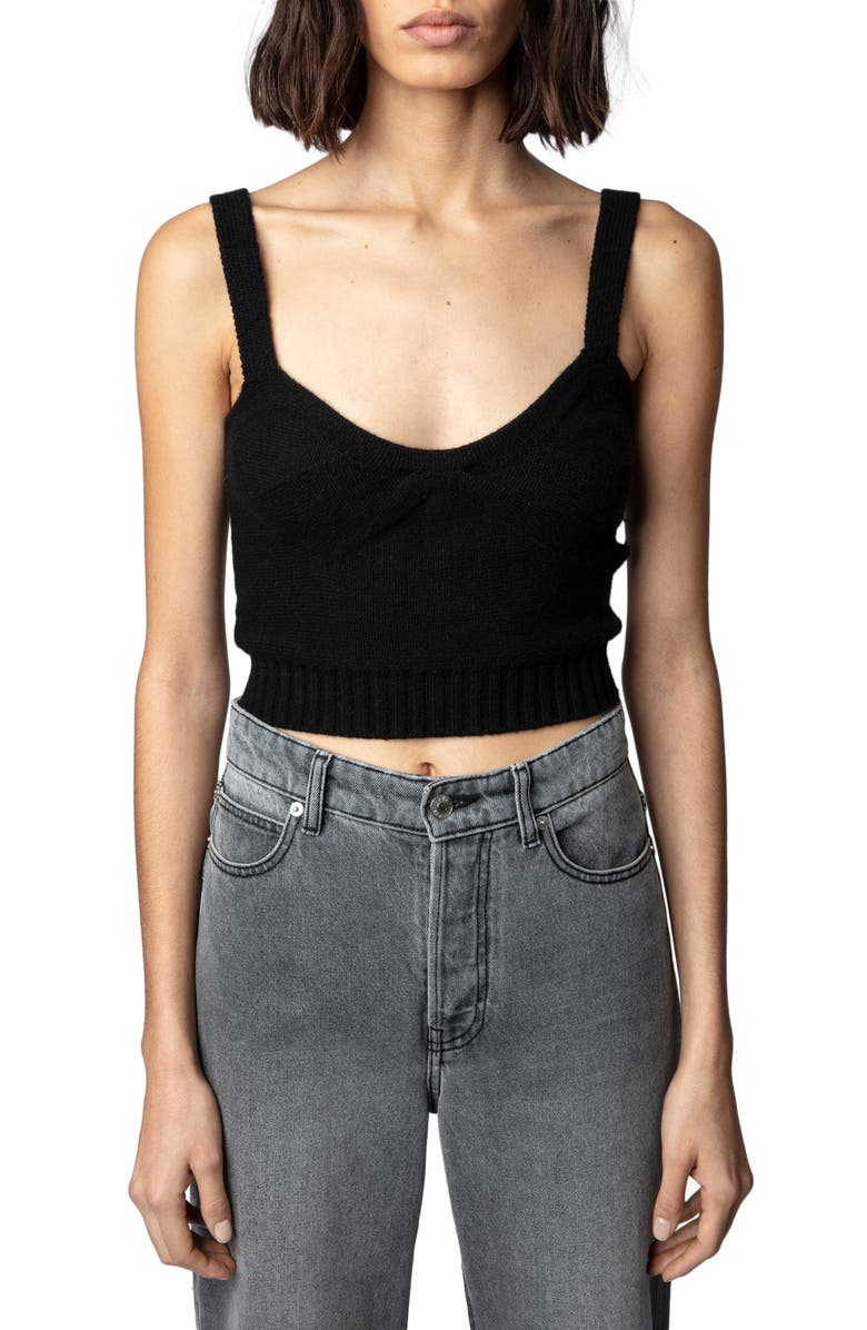 Zadig & Voltaire Bettina Wool & Cashmere Crop Top | Nordstrom