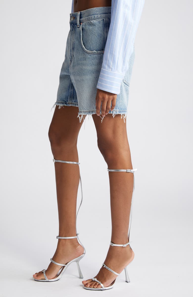Alexander Wang Fray Hem Loose Fit Denim Shorts | Nordstrom
