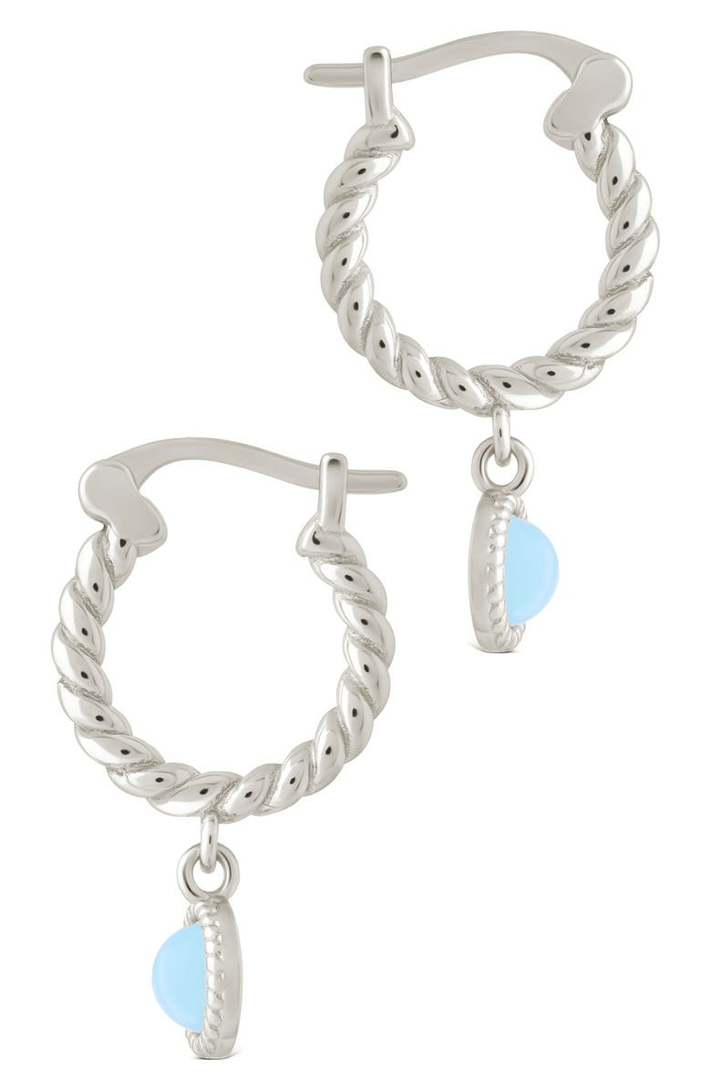 Sterling Forever Susannah Drop Huggie Hoop Earrings | Nordstromrack