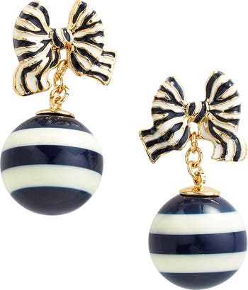Kate Spade New York 'out of the loop' bow drop earrings | Nordstrom