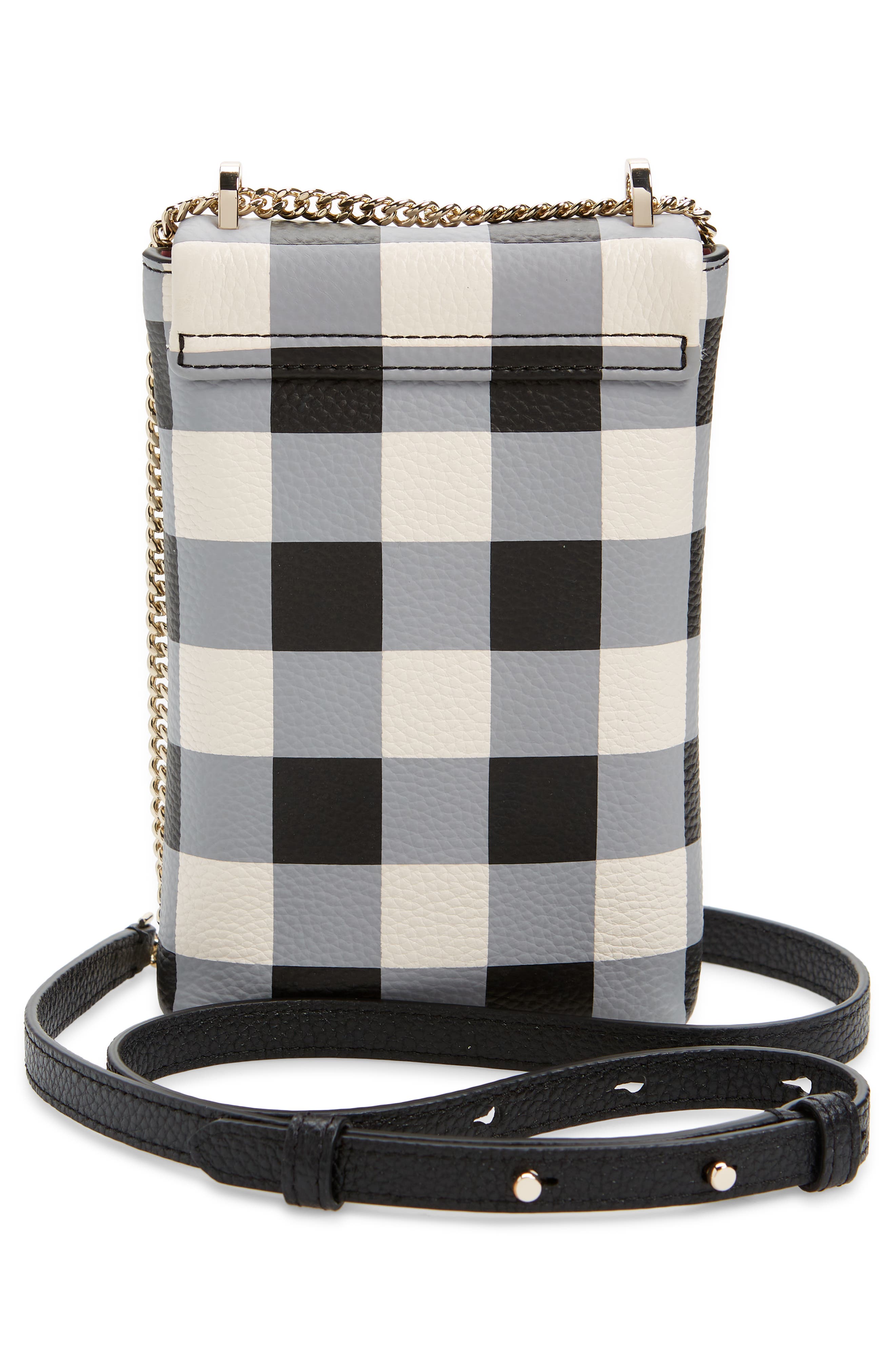 Kate Spade New York bradley gingham pebbled leather phone crossbody bag ...