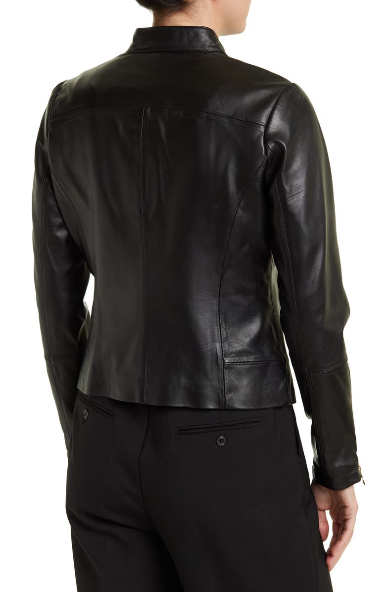 Lauren Ralph Lauren Leather Scuba Jacket | Nordstromrack