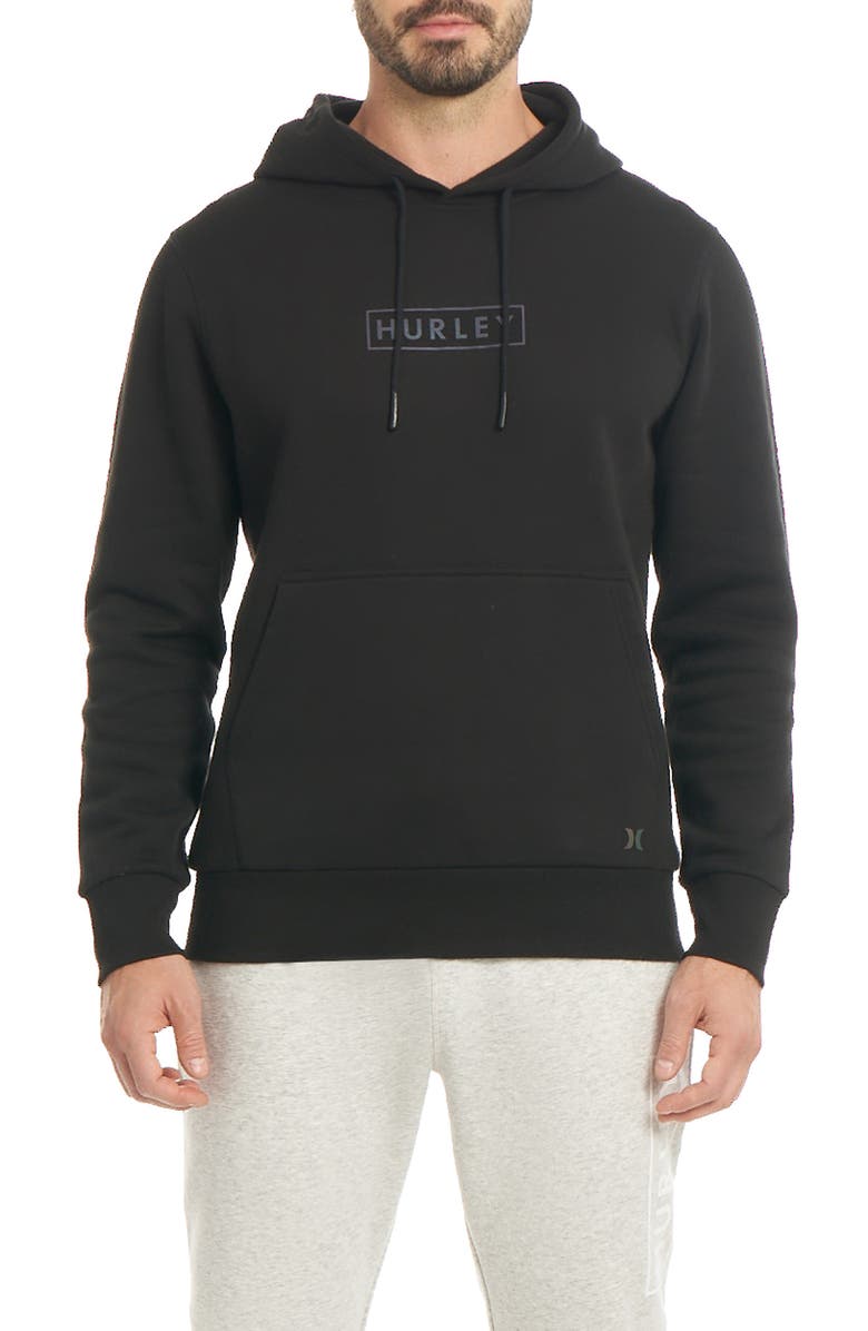 Hurley Box Logo Fleece Pullover Hoodie | Nordstromrack