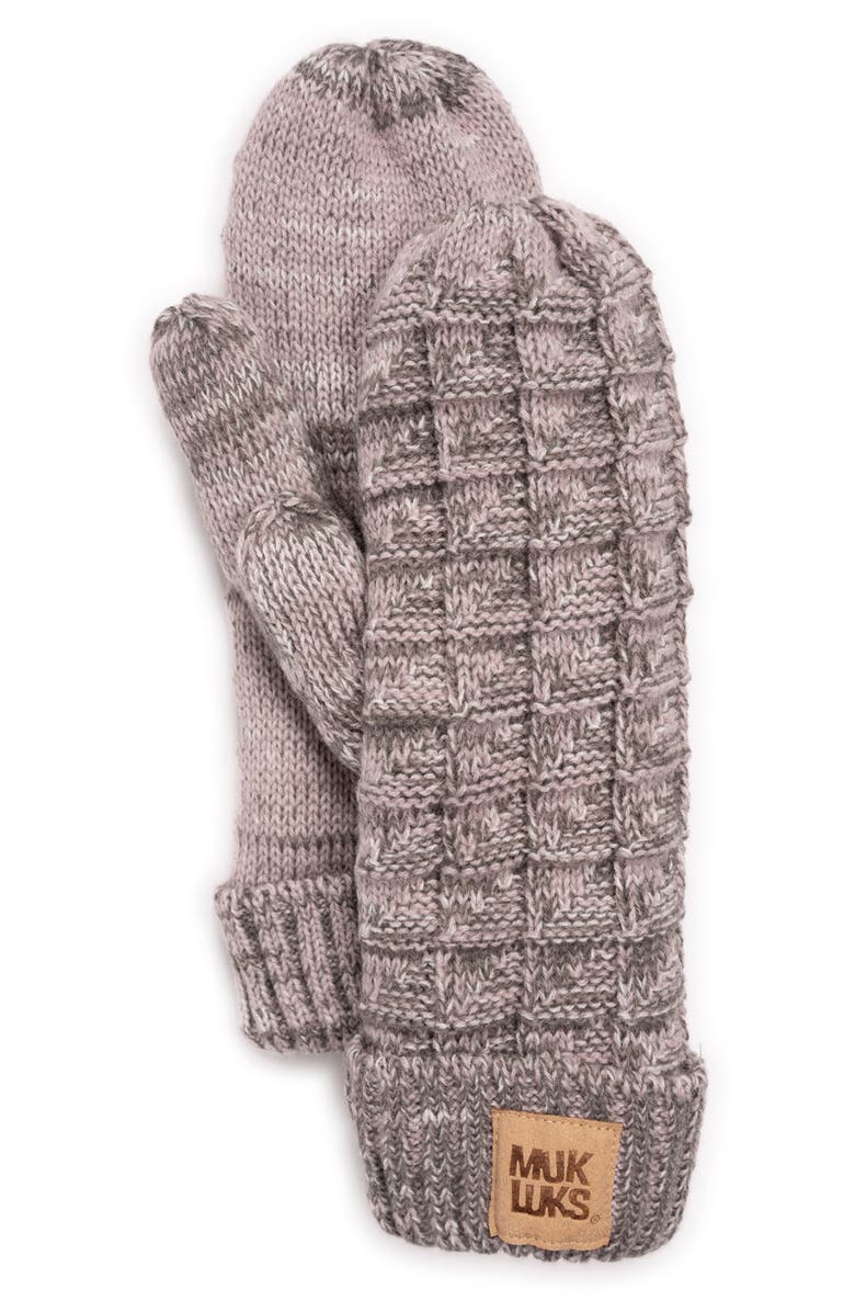 MUK LUKS Patch Logo Cuff Mittens | Nordstromrack