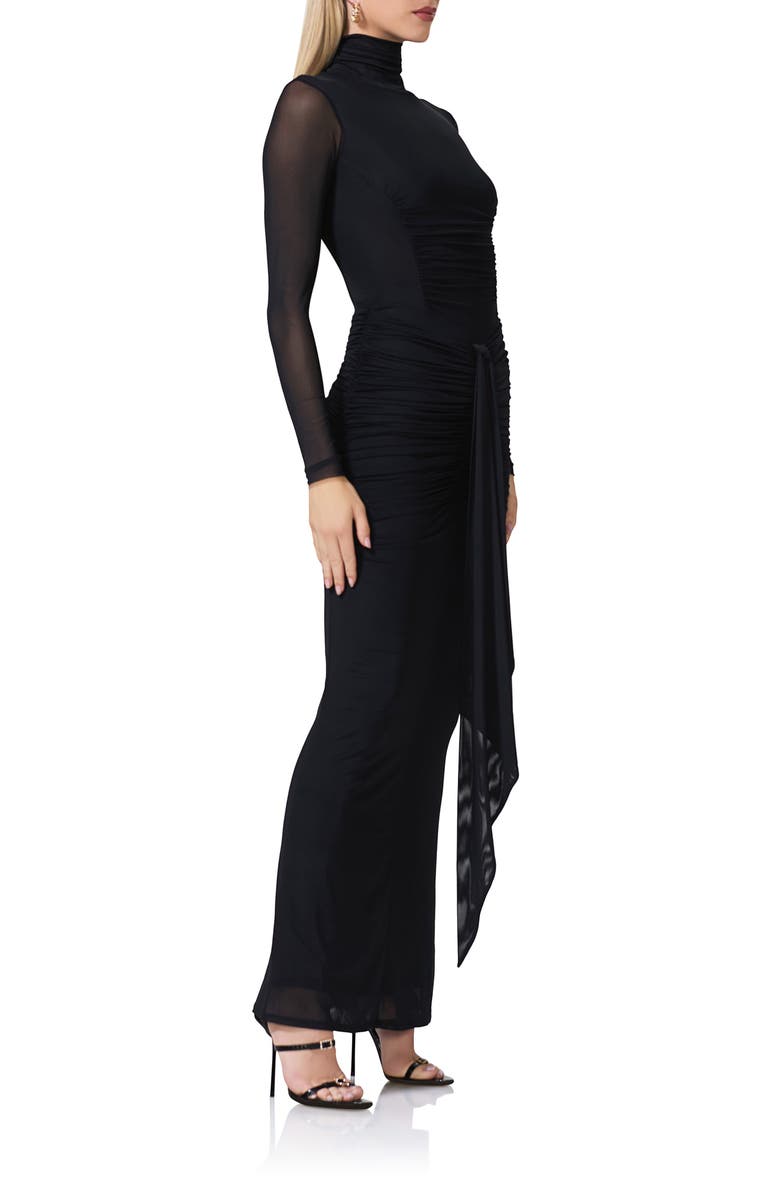 AFRM Libbi Ruched Long Sleeve Maxi Dress | Nordstromrack