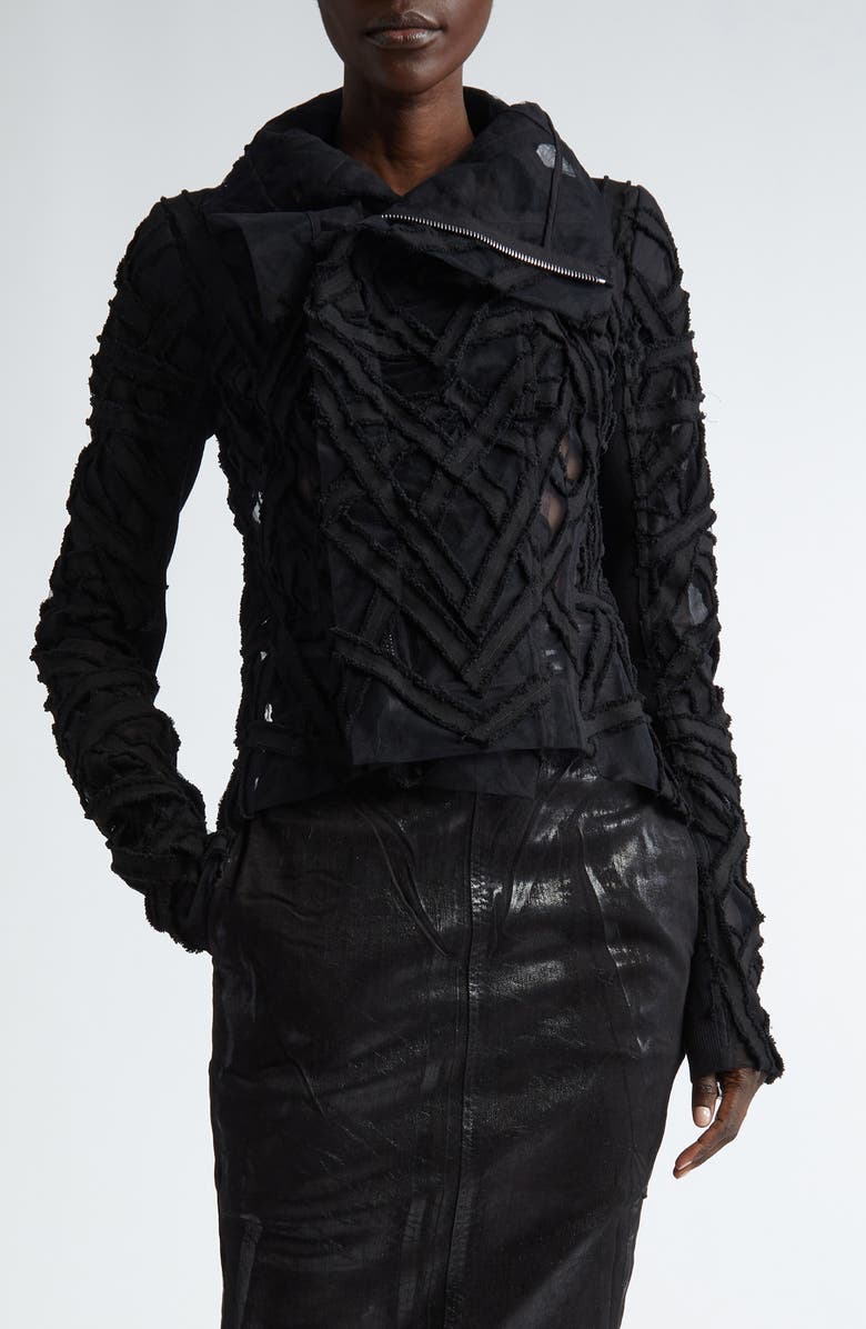 Rick Owens Naska Textured Biker Jacket | Nordstrom