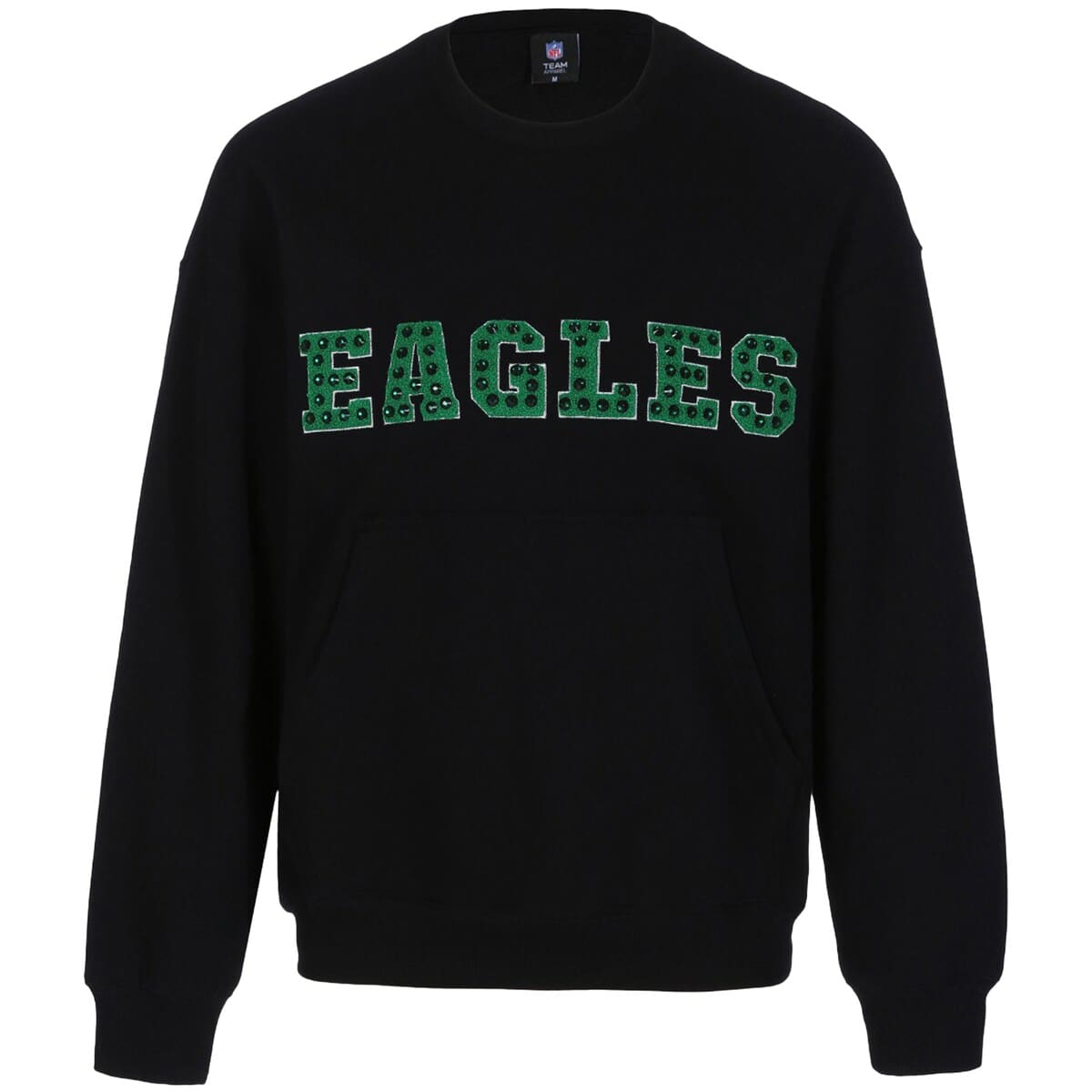 CUCE Women's Cuce Black Philadelphia Eagles Chenille Jeweled Sweatshirt | Nordstrom