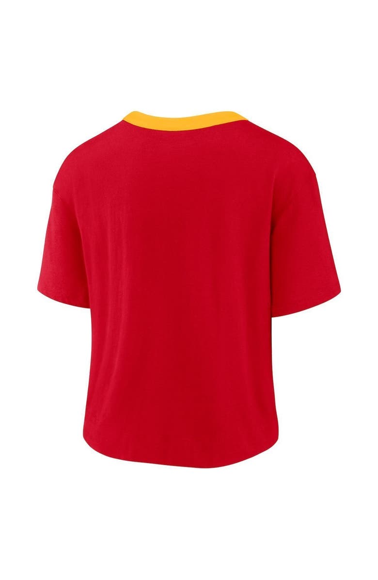 Nike Women's Nike Red Kansas City Chiefs High Hip Fashion Cropped Top ...