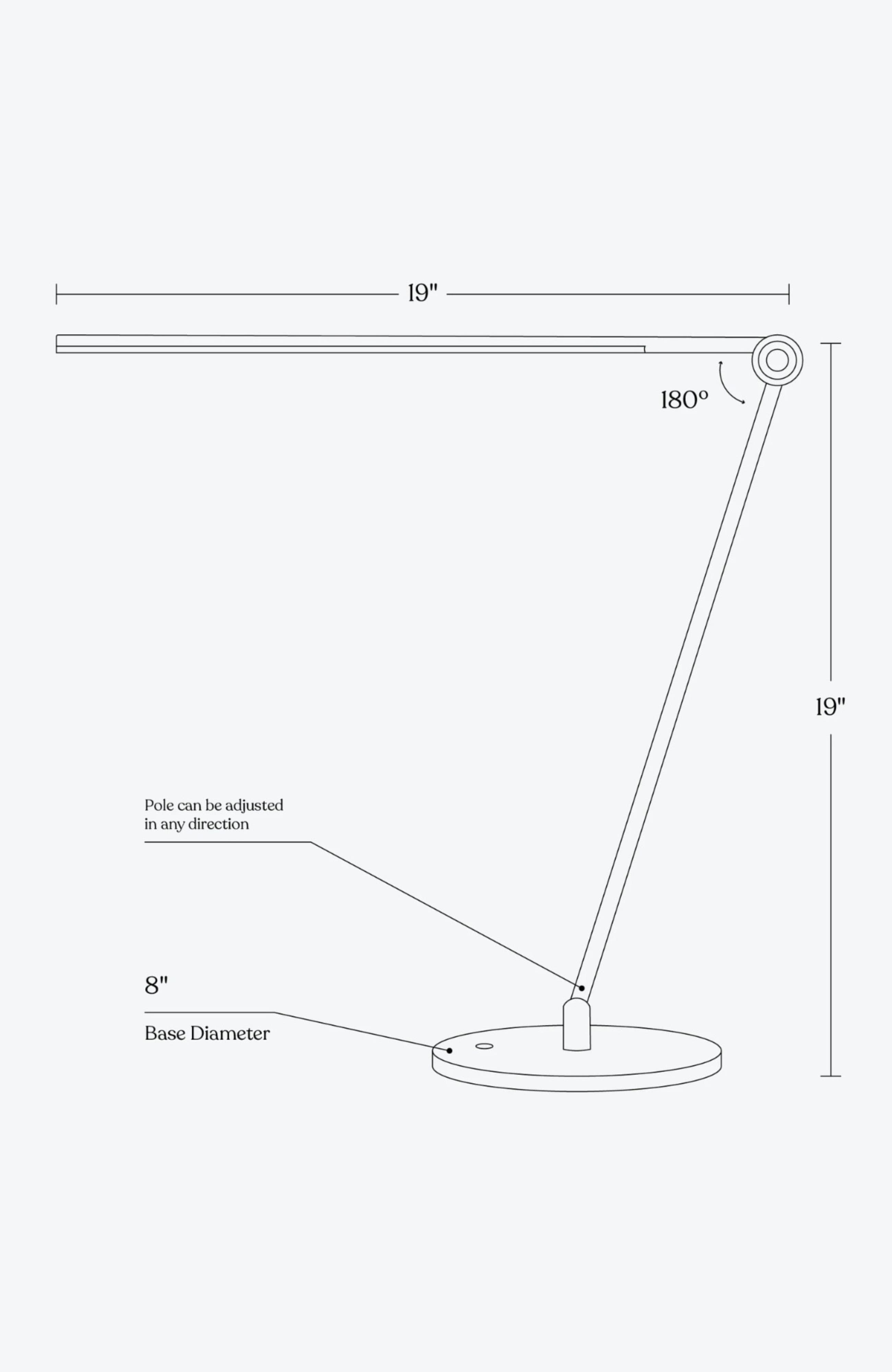Brightech Libra 39" Dimmable LED Modern Desk Lamp with USB Port and ...