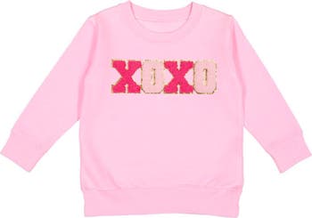 Sweet Wink Hugs And Kisses Patch Valentine's Day Sweatshirt | Nordstrom