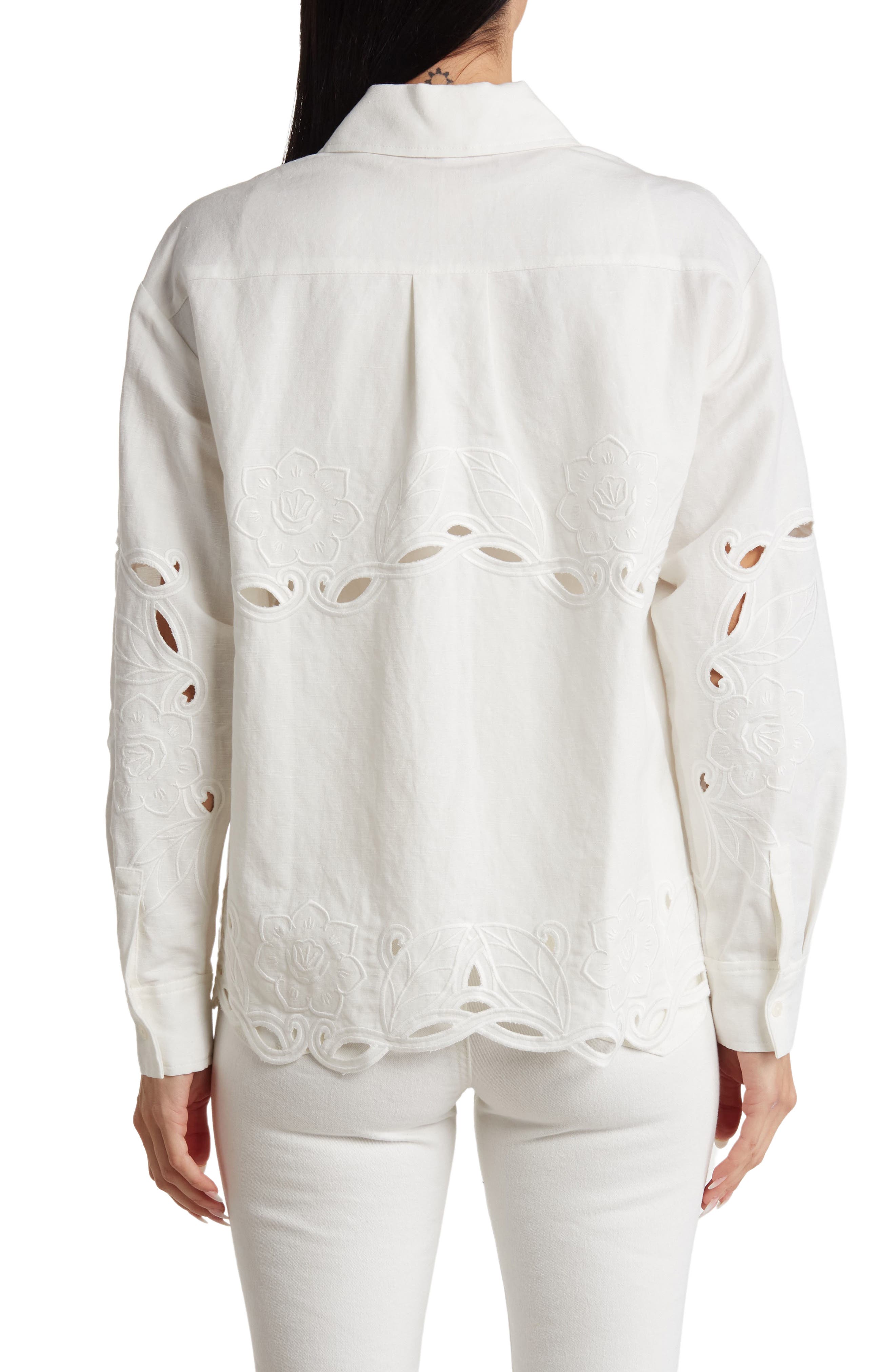 Derek Lam 10 Crosby Brielle Eyelet Blouse | Nordstromrack