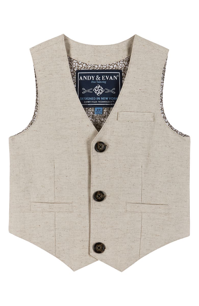 Andy & Evan Kids' Button-Up Shirt, Vest, Bow Tie & Pants Set ...