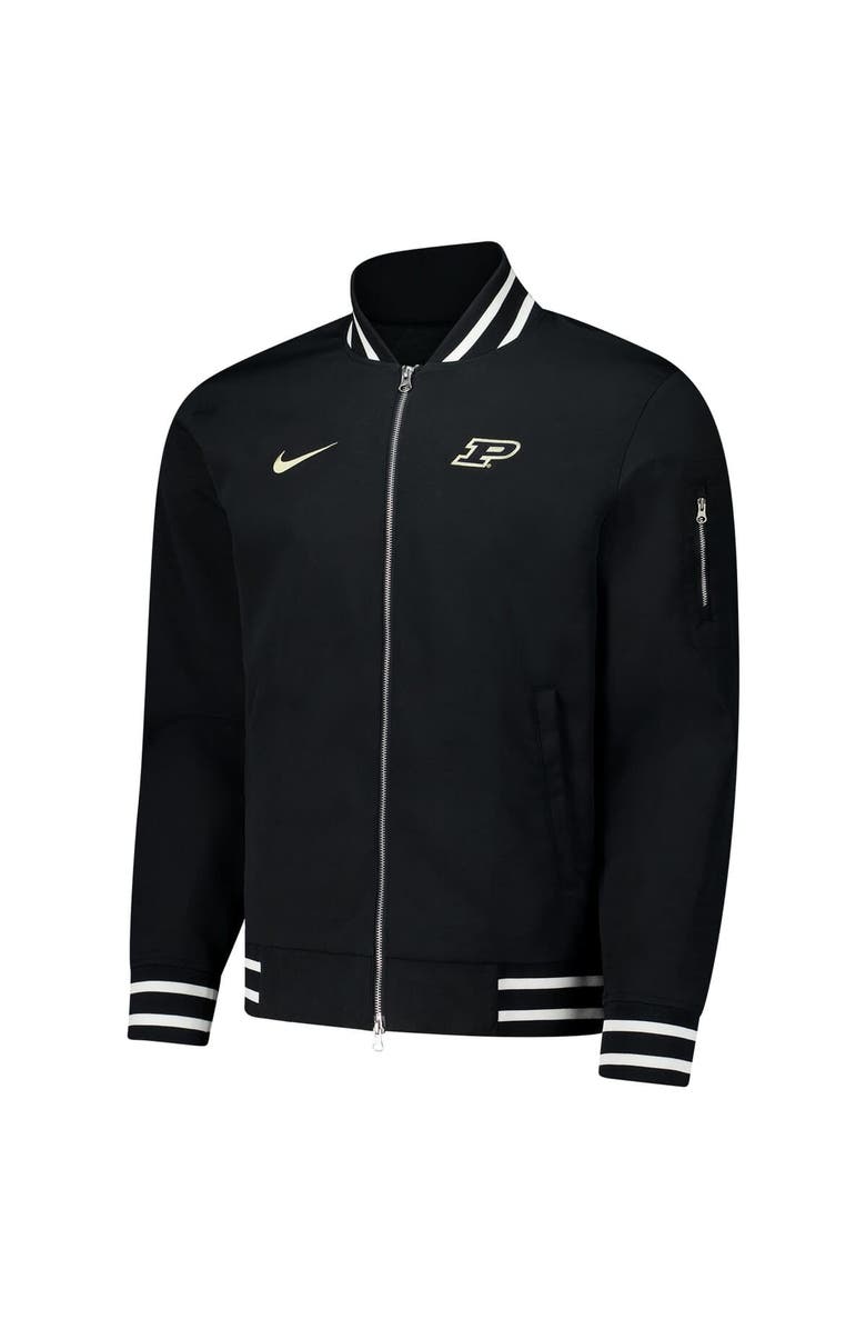 Nike Men's Nike Black Purdue Boilermakers Full-Zip Bomber Jacket ...