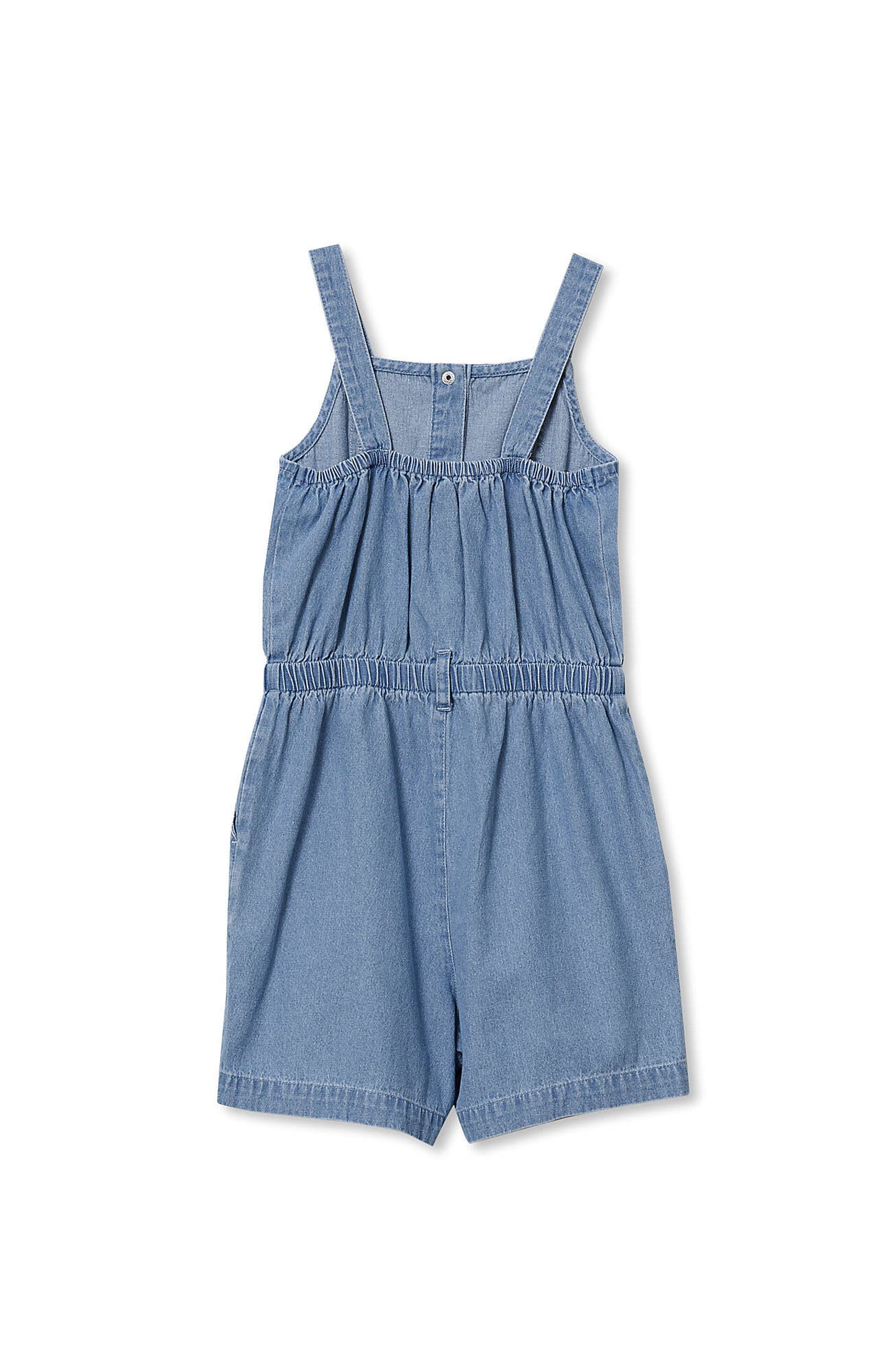 Lands' End Girls Lightweight Denim Romper | Nordstrom