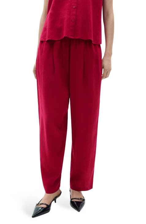 Women's Red Wide-Leg Pants | Nordstrom
