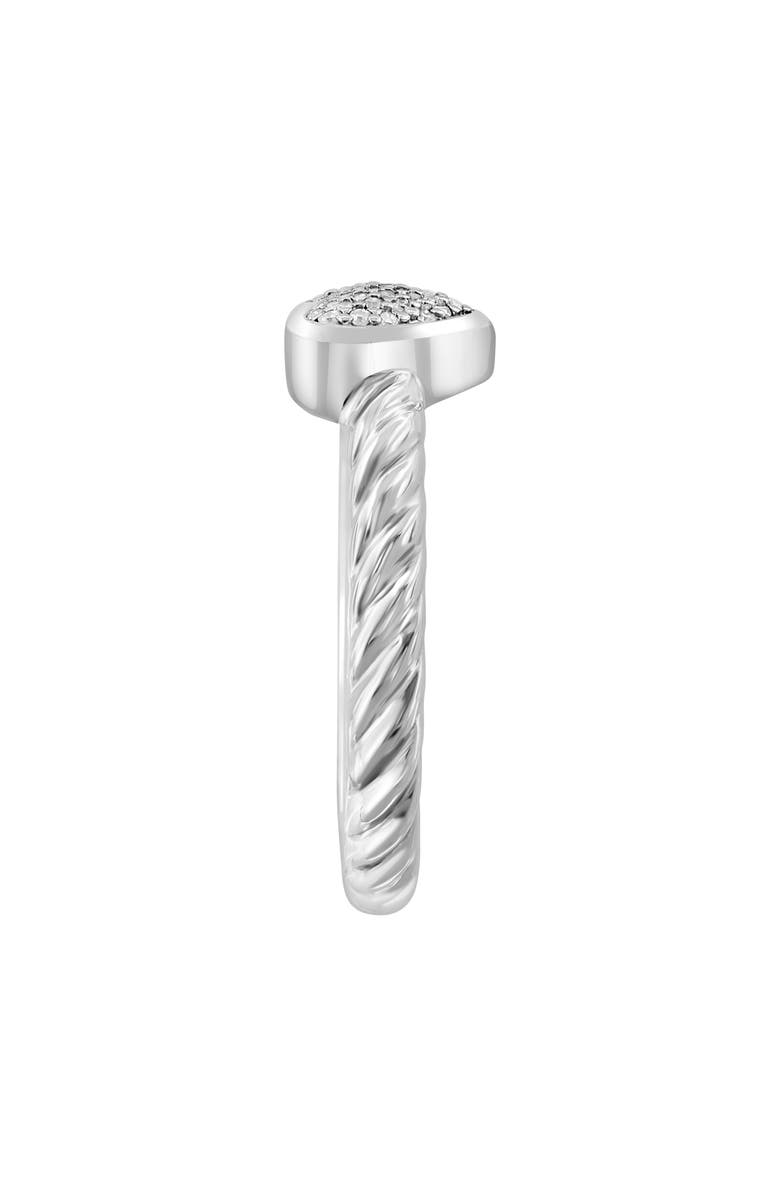 EFFY Sterling Silver Pavé Diamond Heart Ring - 0.09ct. | Nordstromrack