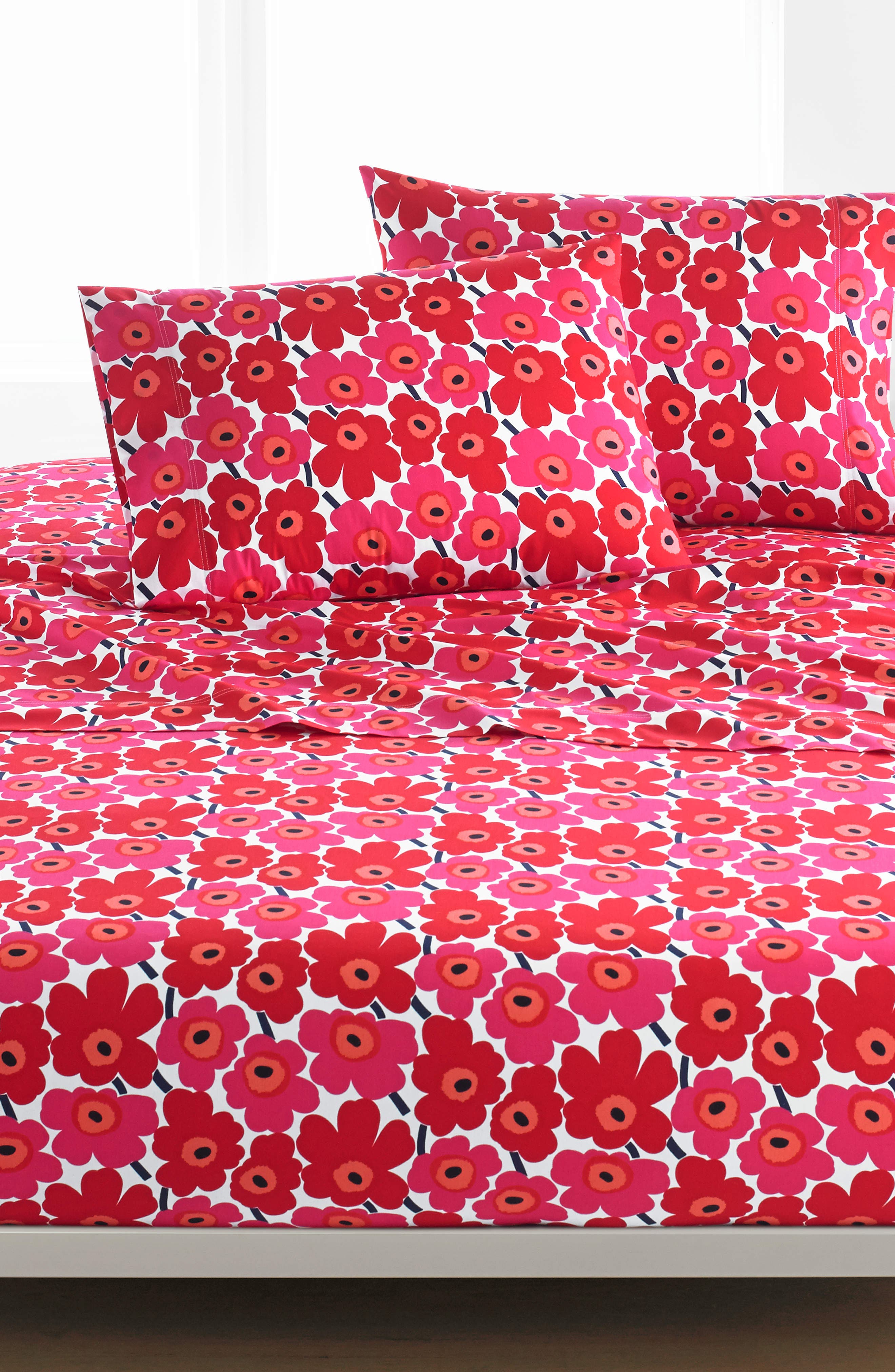 Marimekko Unikko 200 Thread Count Cotton Sheet Set | Nordstrom