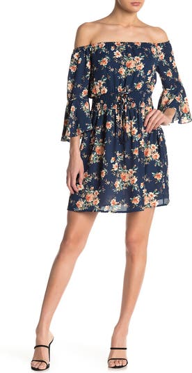 BAILEY BLUE OFF THE SHOULDER BELL SLV | Nordstromrack
