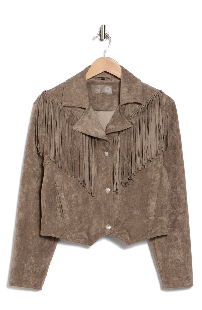 BLANKNYC Fringe Faux Suede Jacket | Nordstromrack