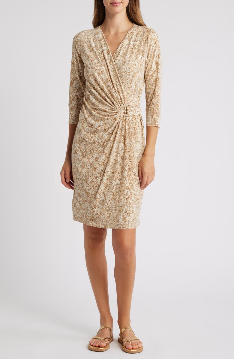 Tommy Bahama Clara Playa Python Faux-Wrap Dress | Nordstrom