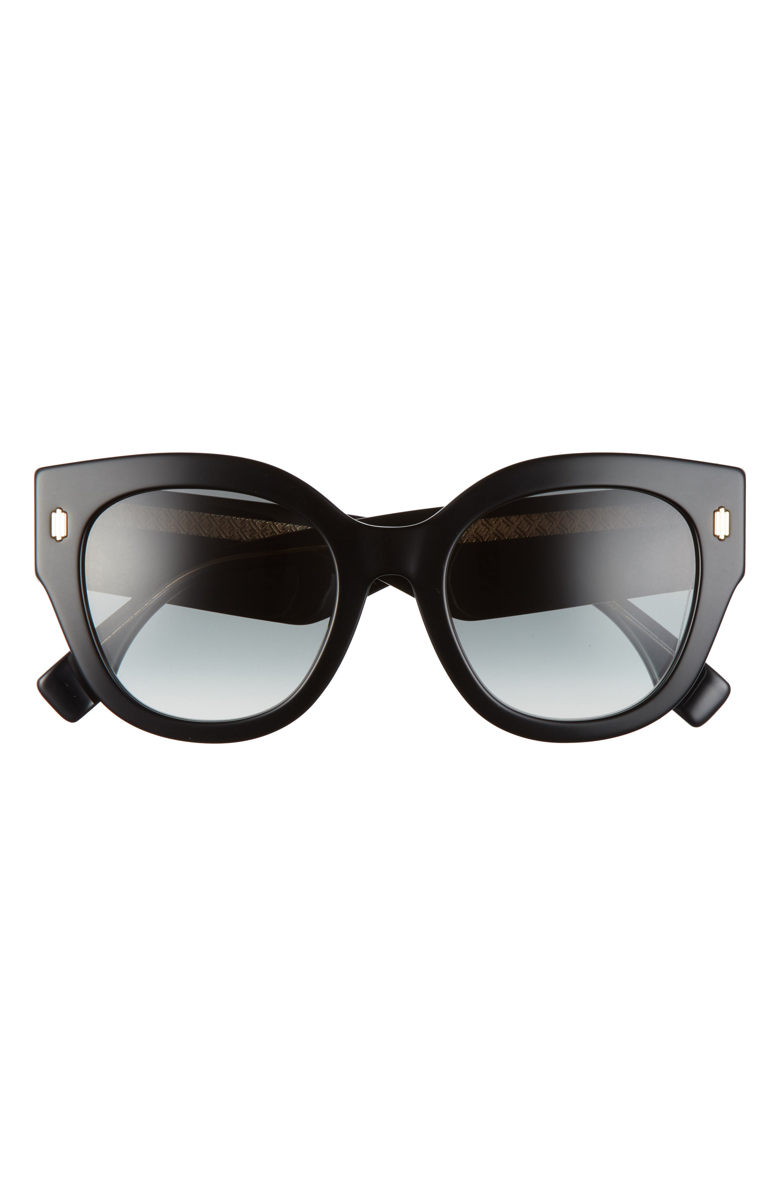 Fendi 53mm Logo Lens Round Sunglasses | Nordstromrack