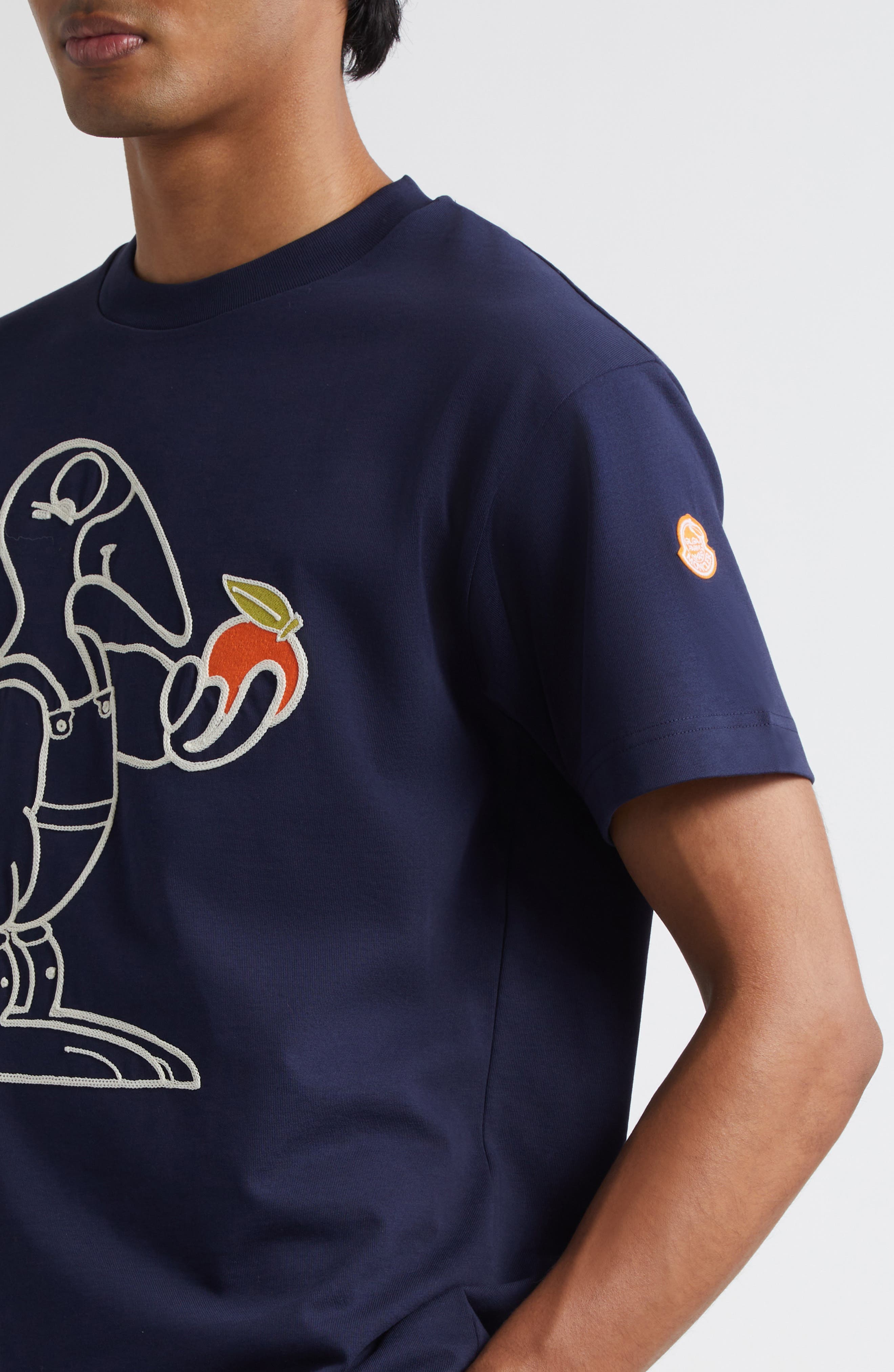 Moncler x Gilga Farm by Donald Glover Embroidered Monduck T-Shirt ...