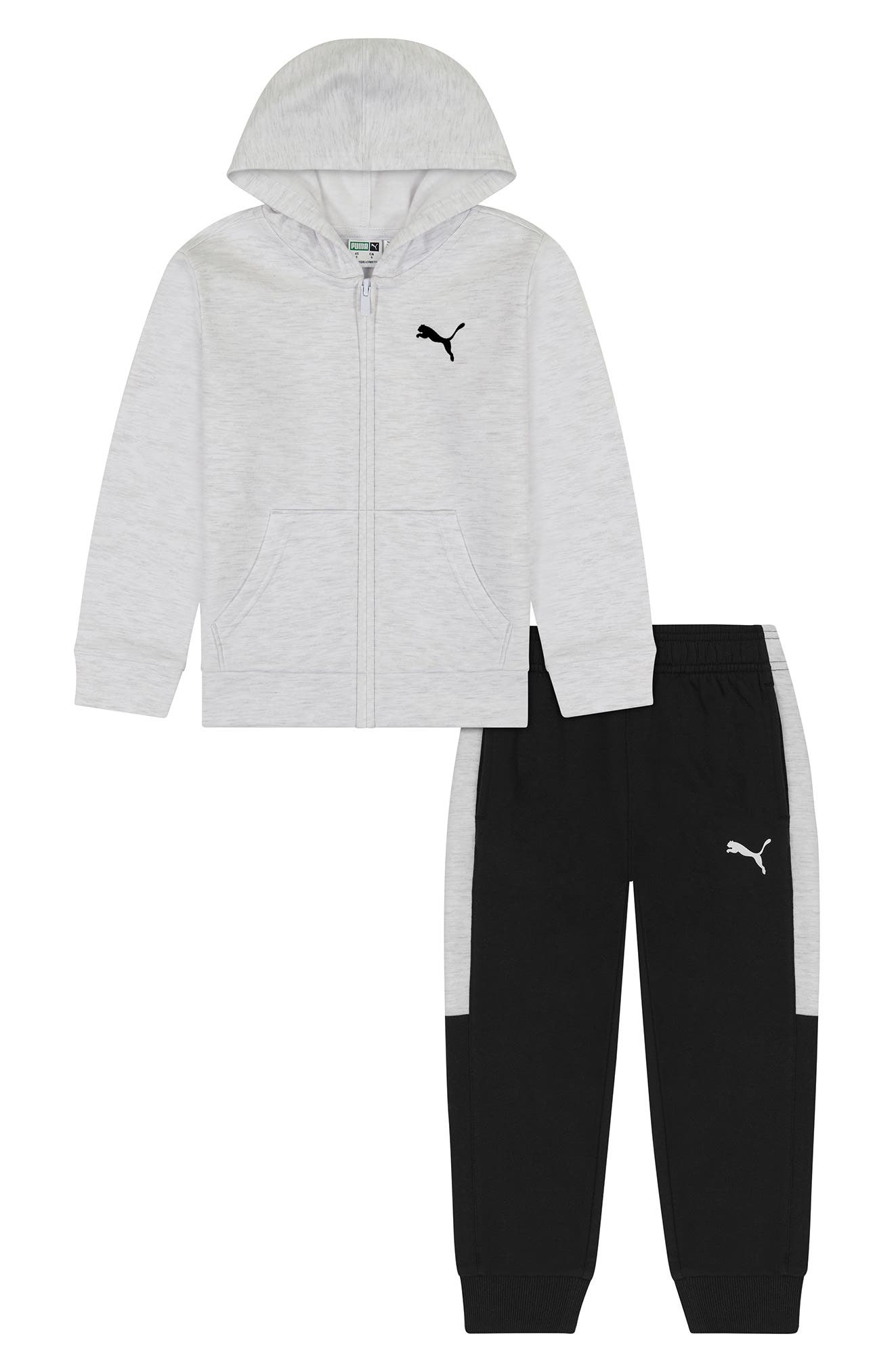 PUMA Kids' Fleece Zip-Up Hoodie & Joggers Set | Nordstromrack
