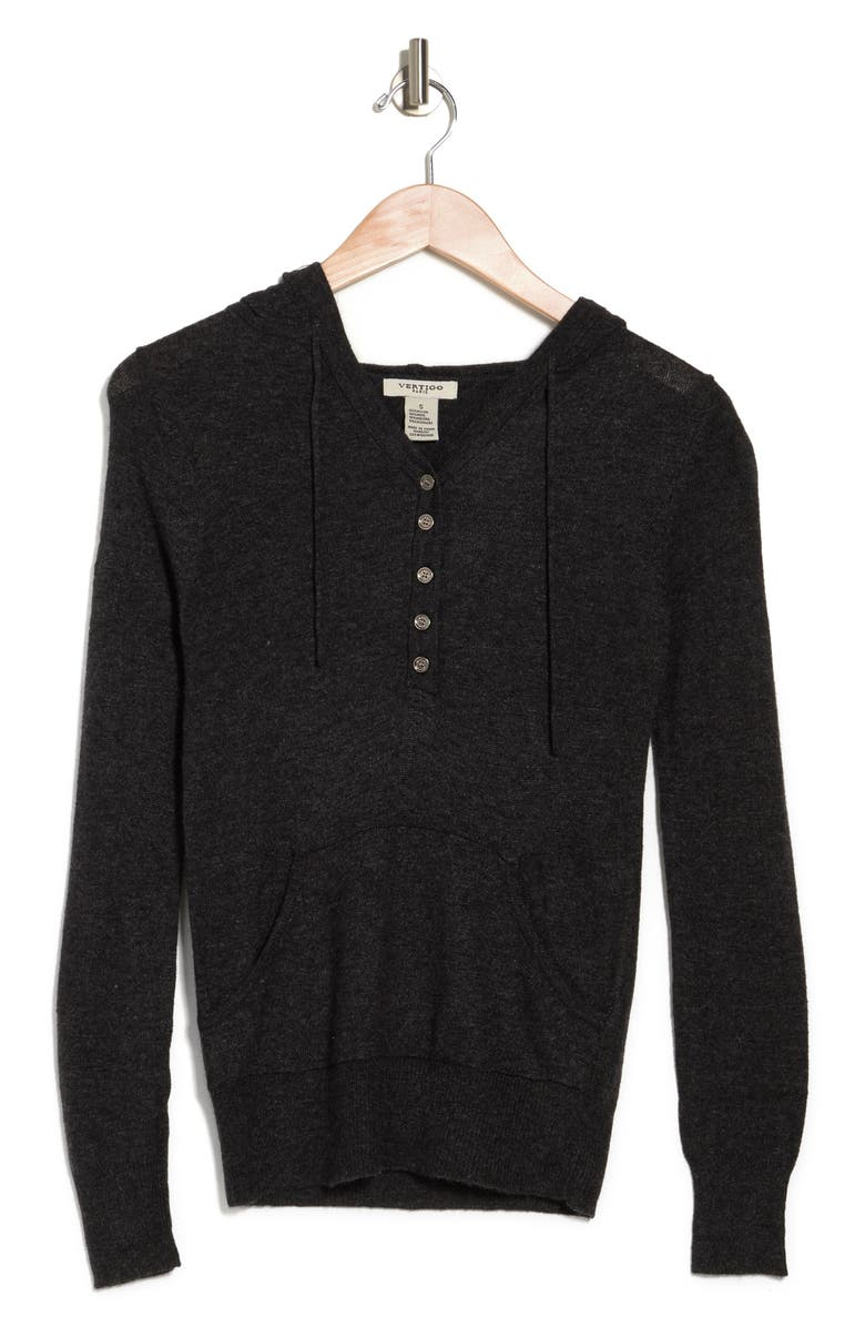 Vertigo Paris VERTIGO Hooded Henley Sweater | Nordstromrack